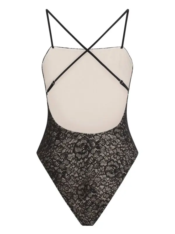 Dolce & Gabbana Lace Swimsuit - Neutrals