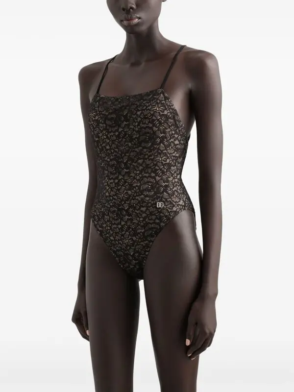 Dolce & Gabbana Lace Swimsuit - Neutrals
