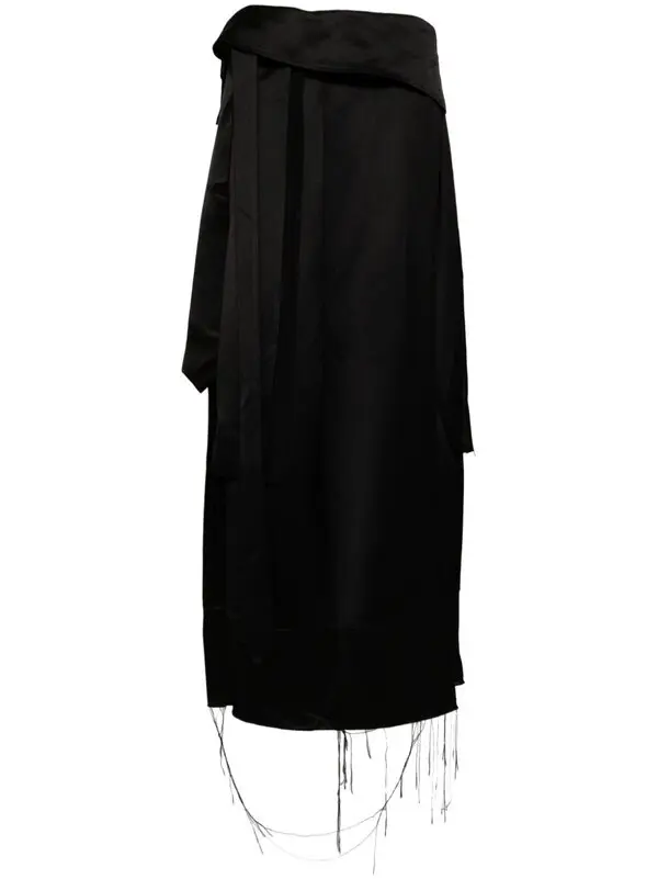 SANKUANZ Raw Edge Skirt