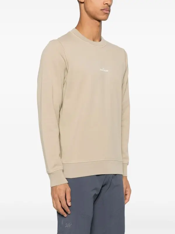 Stone Island Logo-print Sweatshirt - Neutrals