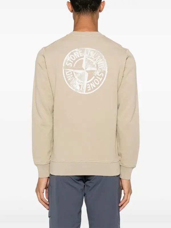 Stone Island Logo-print Sweatshirt - Neutrals