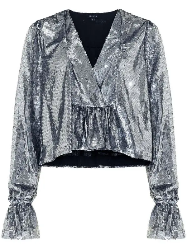 Azeeza Thistle Blouse - Silver
