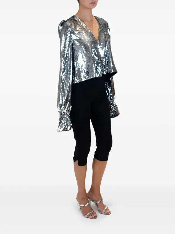 Azeeza Thistle Blouse - Silver