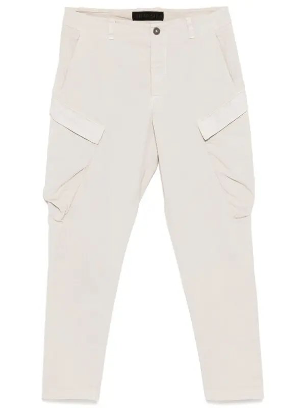 Transit Flap-pocket Tapered Trousers - White