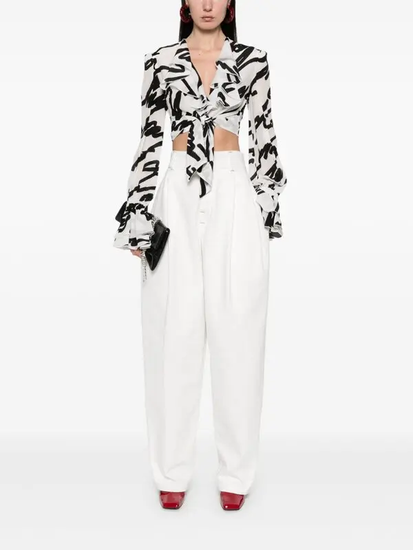 Balmain Love Letter-print Blouse
