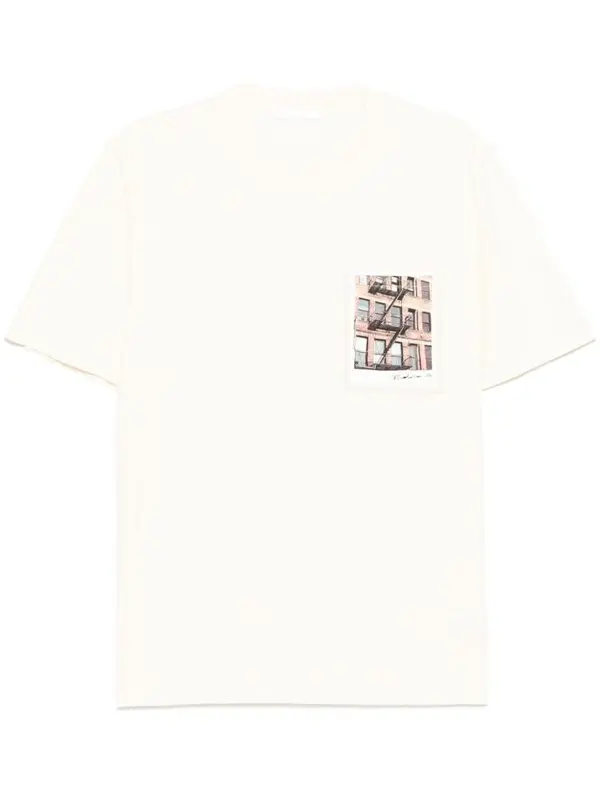 Helmut Lang Postcard T-shirt - Neutrals