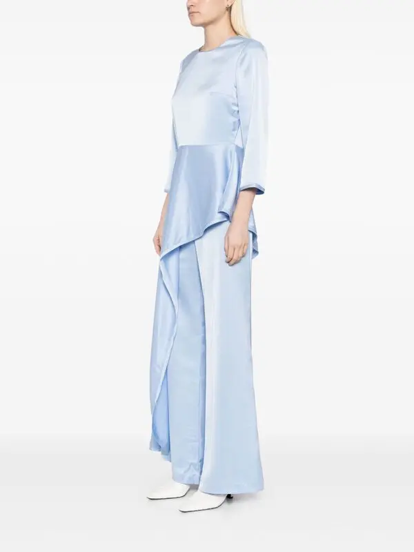 BARUNI Asymmetric Trousers Set - Blue