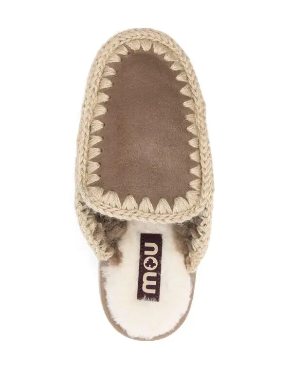 Mou Suede Slides - Brown