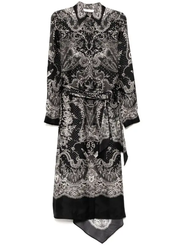 Zimmermann Crush Floral Shirt Dress