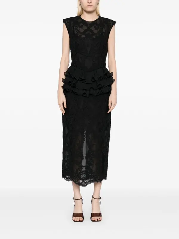 Zimmermann Crush Lace Frill Dress