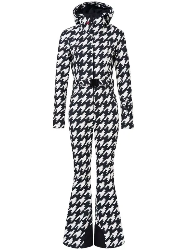 Perfect Moment Houndstooth-print Ski Suit