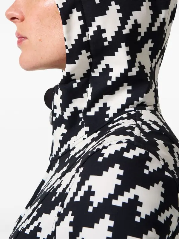Perfect Moment Houndstooth-print Ski Suit