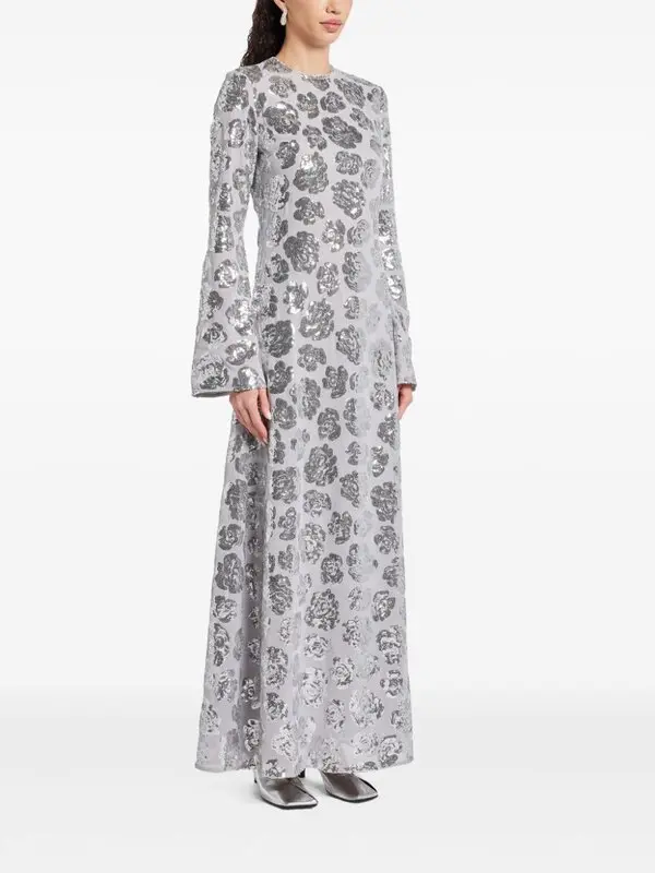 ROTATE BY BIRGER CHRISTENSEN Sequinned Chiffon Maxi Dress