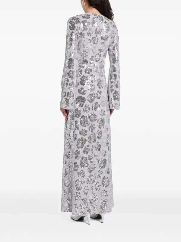 ROTATE BY BIRGER CHRISTENSEN Sequinned Chiffon Maxi Dress