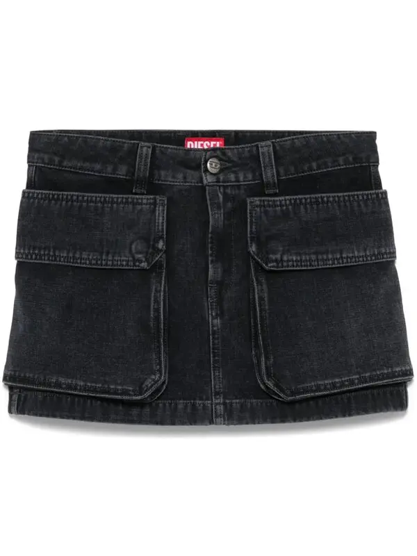 DIESEL® De-ton Mini Skirt - Black