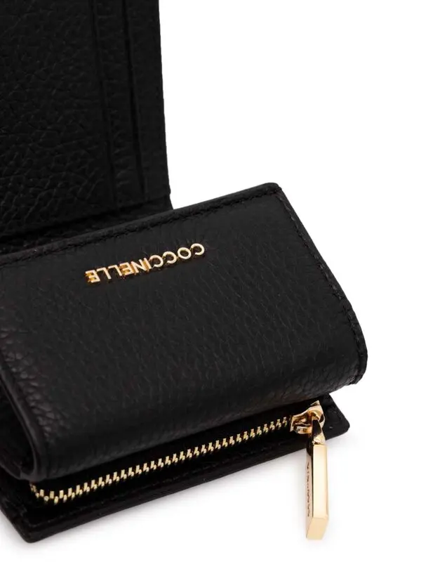 COCCINELLE Metallic Soft Wallet - Black