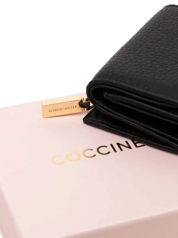 COCCINELLE Metallic Soft Wallet - Black