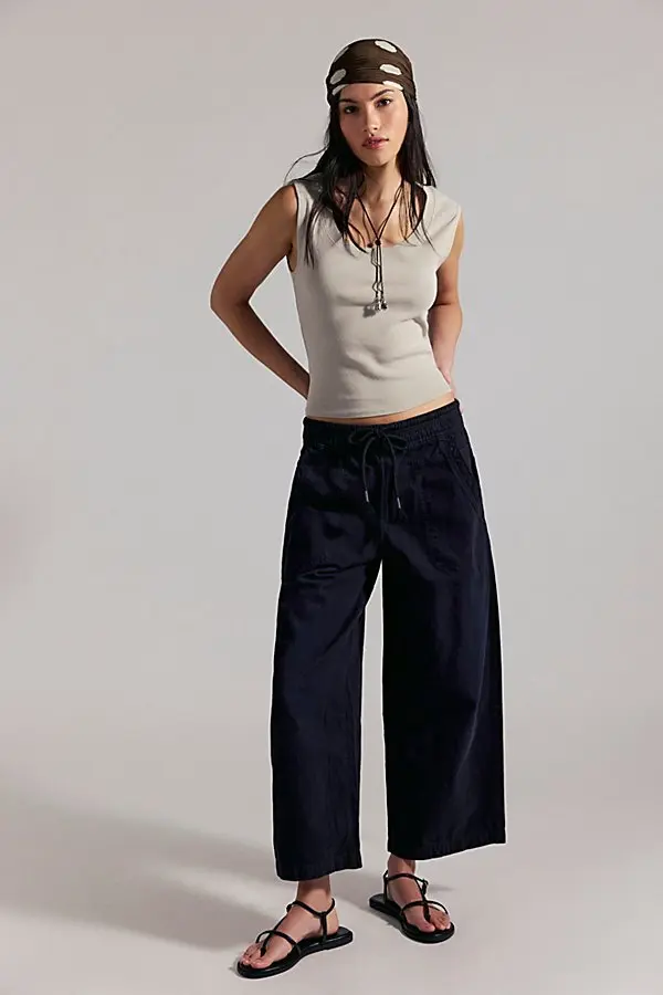 Free People We The Free Easy Peasy Pull-on Jeans - Black
