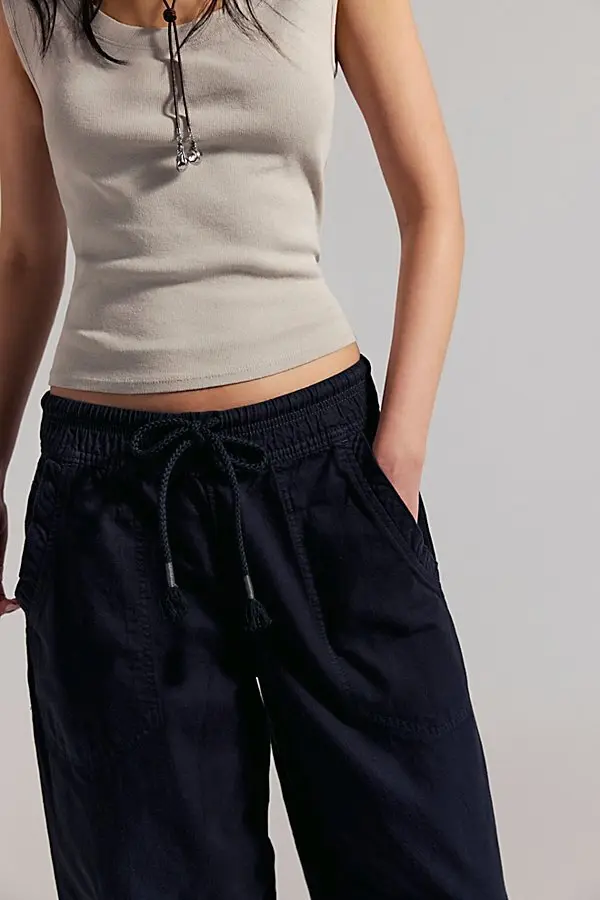 Free People We The Free Easy Peasy Pull-on Jeans - Black