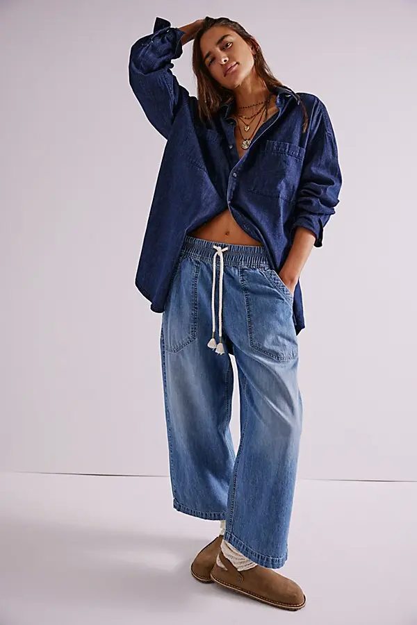 Free People We The Free Easy Peasy Pull-on Jeans - No Problem