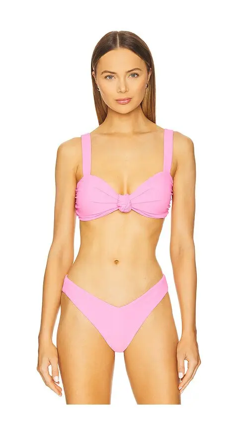 Beach Riot Sophia Bikini Top - Prism Pink