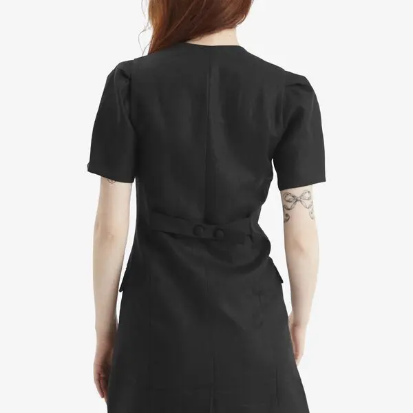 faithfull emma linen mini dress Faithfull The Brand Emma Mini Dress - Bordeaux