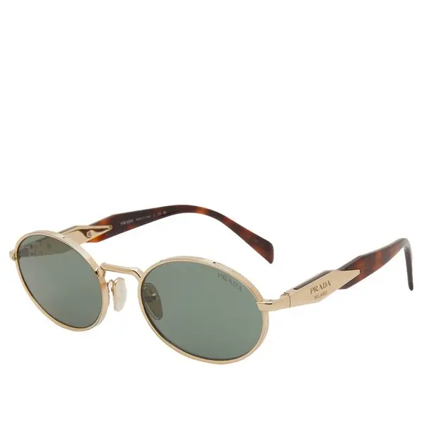 Prada 65zs Sunglasses - Pale Gold/dark Green