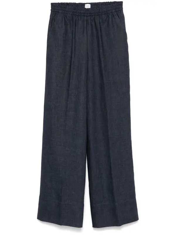 Eleventy Linen Trousers - Blue