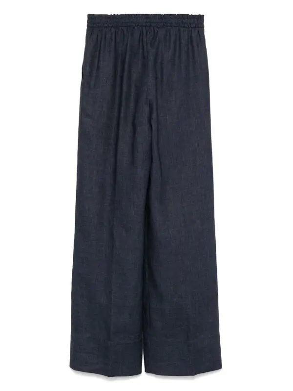 Eleventy Linen Trousers - Blue