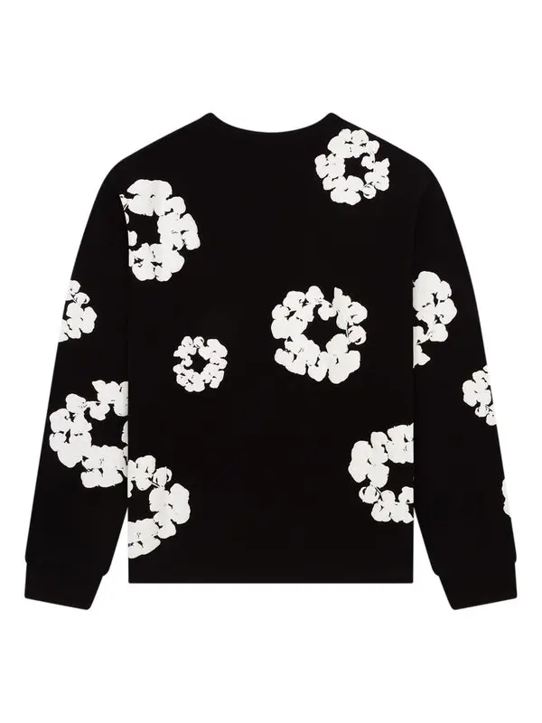 DENIM TEARS Wreath Long Sleeve T-shirt - Black