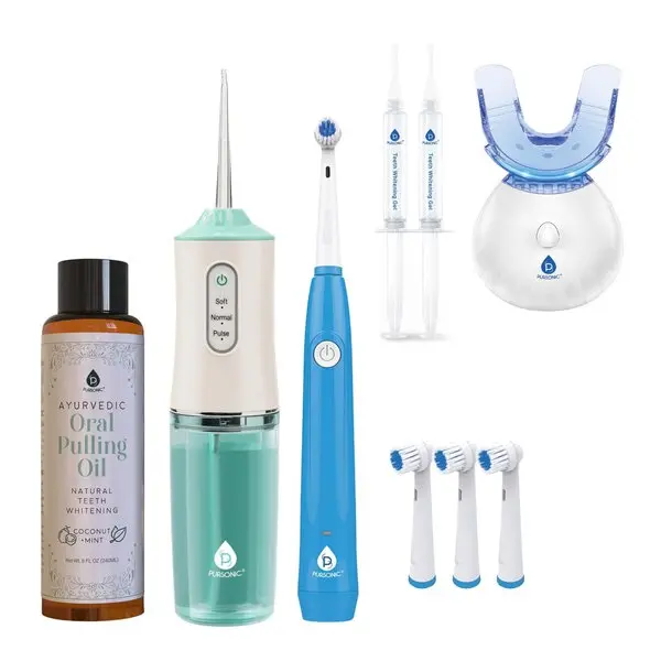 PURSONIC Ultimate Oral Care Bundle – Flosser - Blue