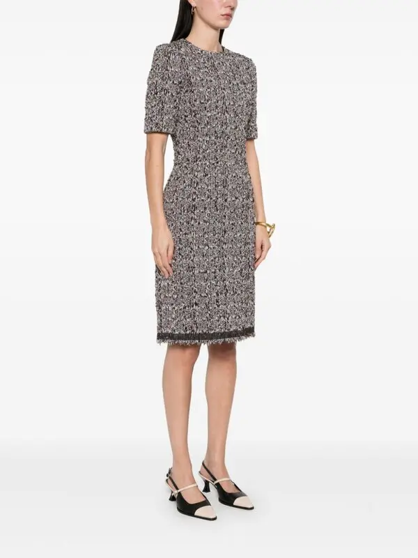 LANVIN Tweed Midi Dress
