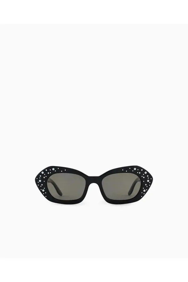 Giorgio Armani Square Sunglasses - Black