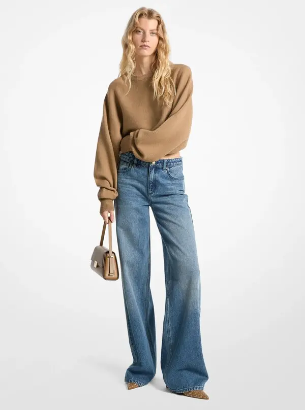 Michael Kors Denim Wide-leg Jeans - Blue