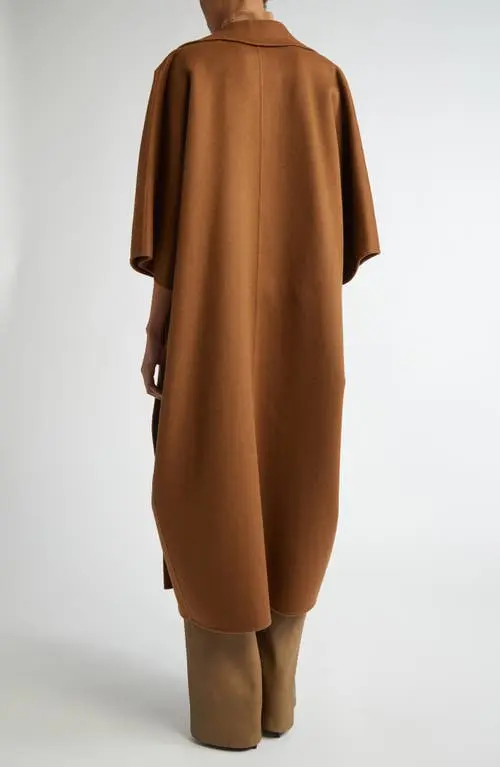 Max Mara Gitano Camel Hair Cape Coat - Tobacco