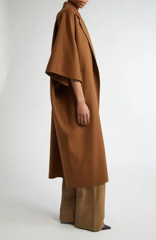 Max Mara Gitano Camel Hair Cape Coat - Tobacco