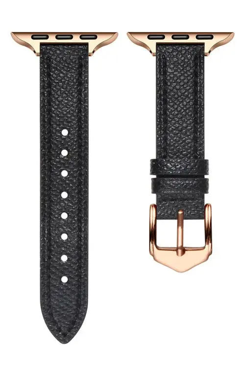 POSH TECH Cleo Leather Apple Watch Band - Black