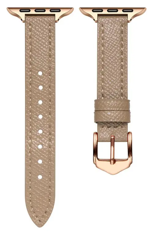 THE POSH TECH Cleo Leather Apple Watch Band - Tan