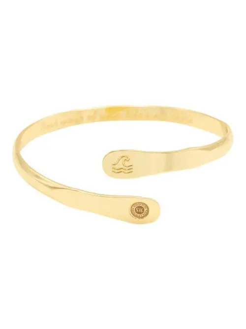 HOLLYWOOD SENSATION Wave Cuff Bracelet - Gold