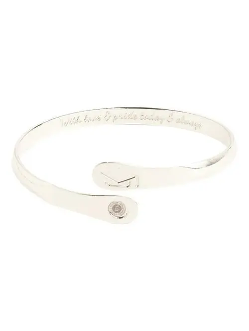 HOLLYWOOD SENSATION Graduation Engraved Bracelet - Silver