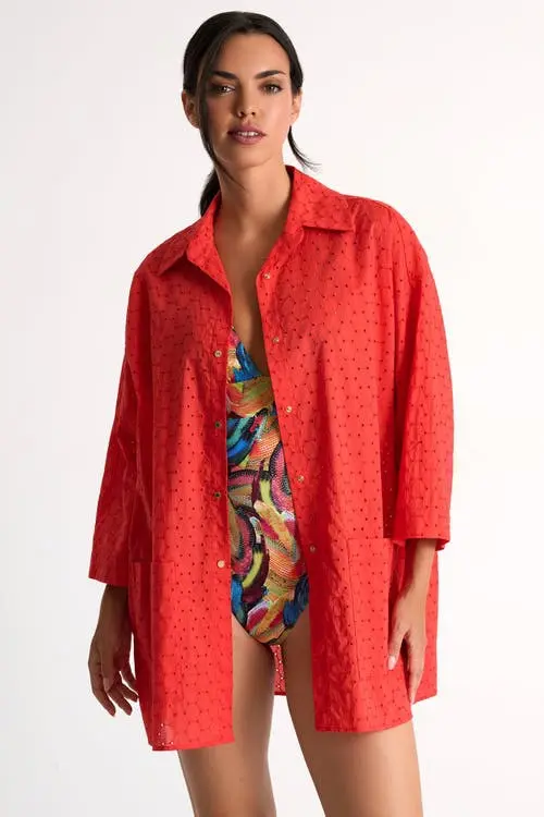 Shan Timeless Plunging One-piece Swimsuit - Print