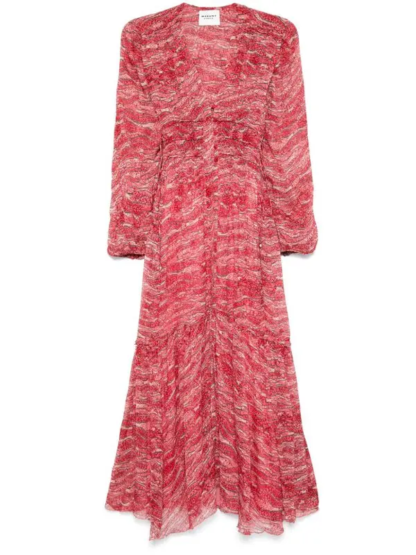 MARANT ETOILE Amara Maxi Dress - Red