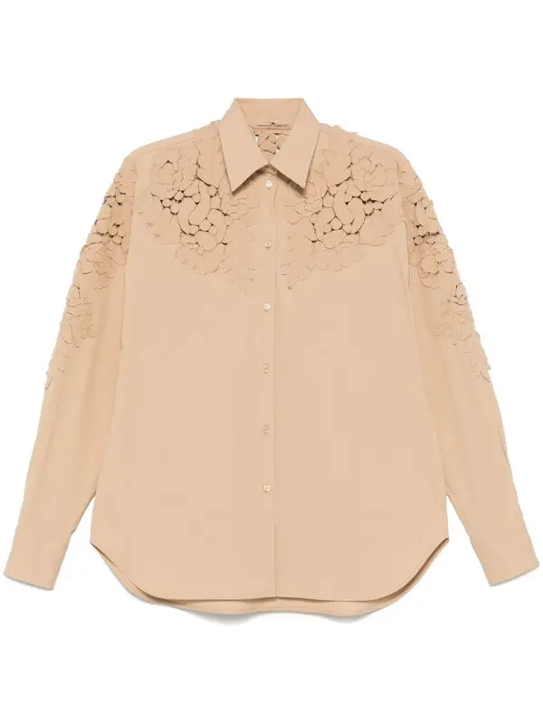 Ermanno Scervino Floral-appliqué Shirt