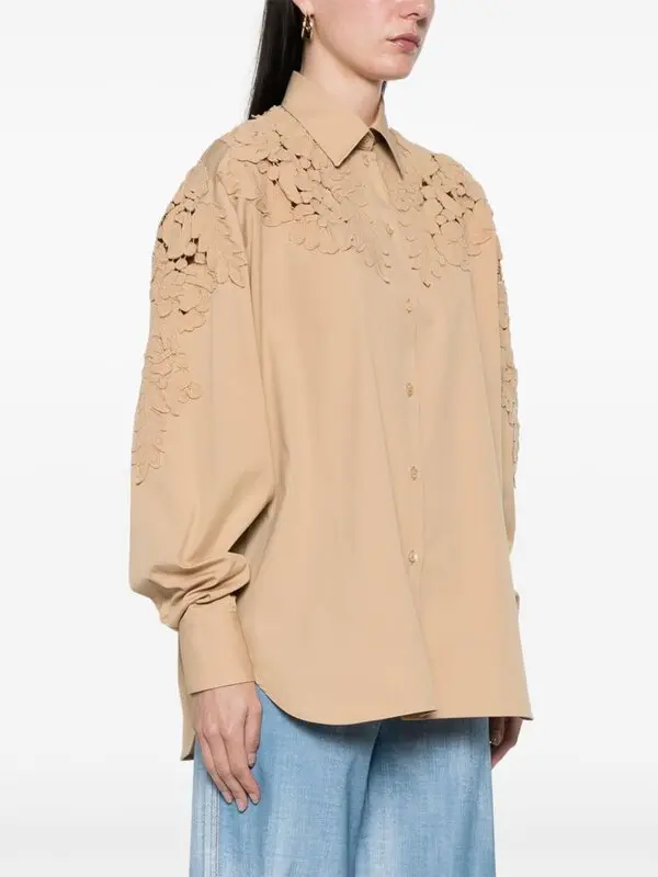 Ermanno Scervino Floral-appliqué Shirt