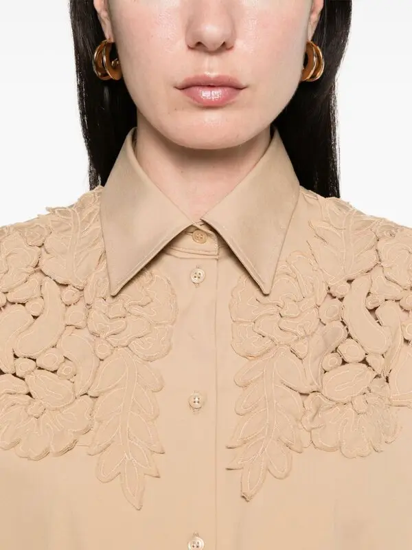 Ermanno Scervino Floral-appliqué Shirt