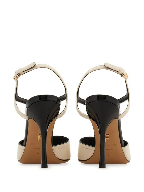FERRAGAMO 95mm Contrasting-inlays Pumps - Neutrals