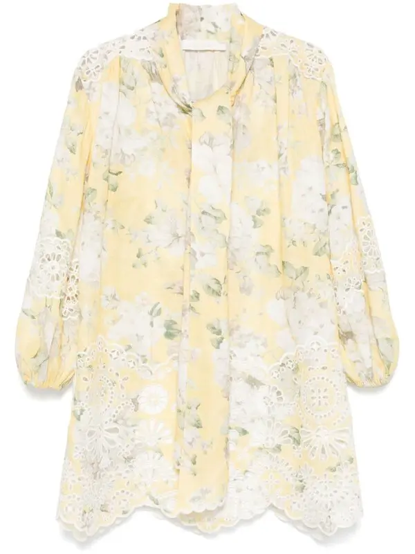 Zimmermann Acacia Linen Mini Dress