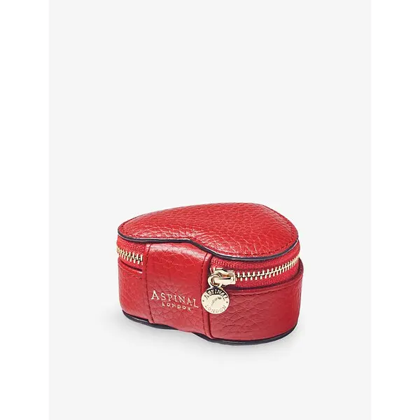 ASPINAL OF LONDON Branded Heart-shaped Leather Ring Box