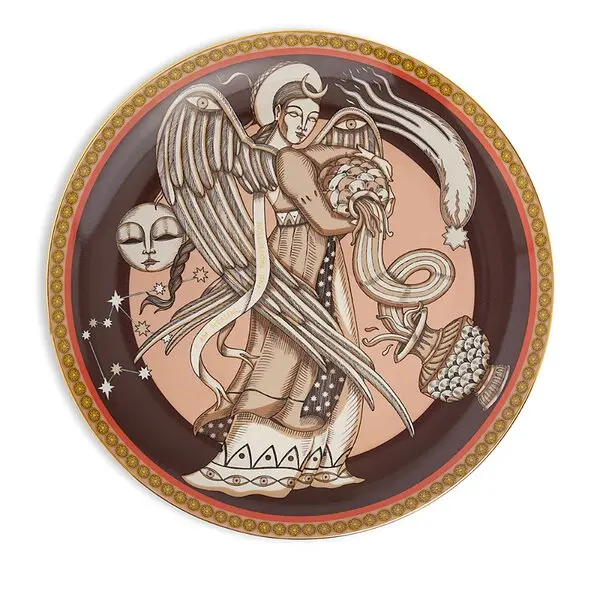 La DoubleJ Angel Brown Decorative Plate - No Color