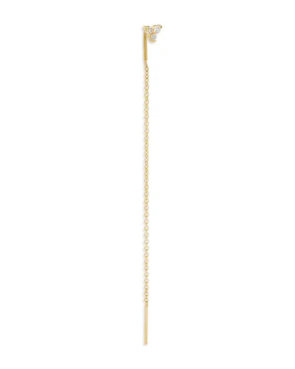 Zoe Chicco 14k Yellow Diamond Threader Earrings - Gold